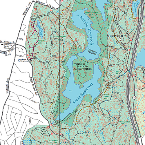 Middlesex Fells Trail Map